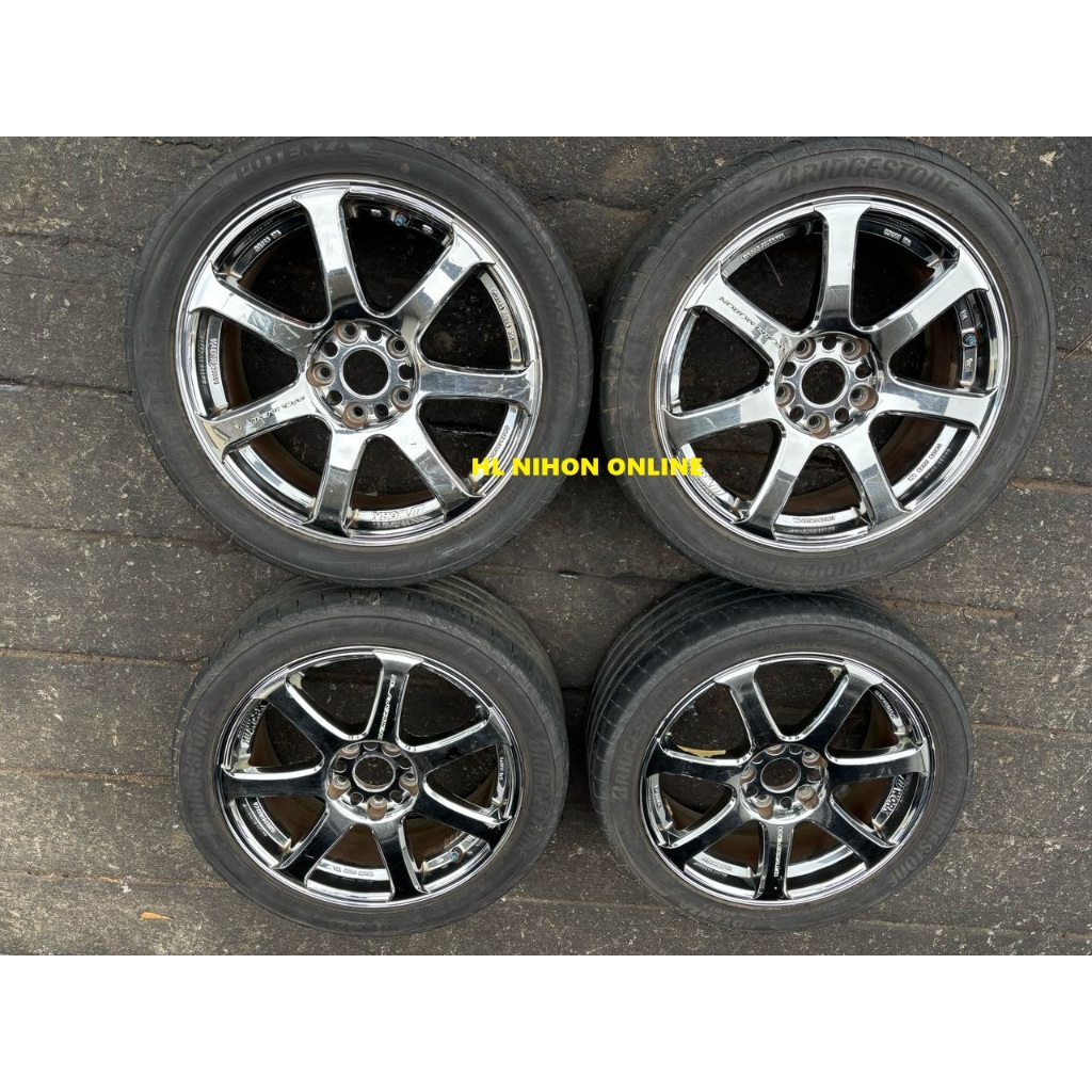 (USED)WORK EMOTION XT7 CHROME RIMS 7 SPOKE WHEELS 4 PCS | Shopee Malaysia