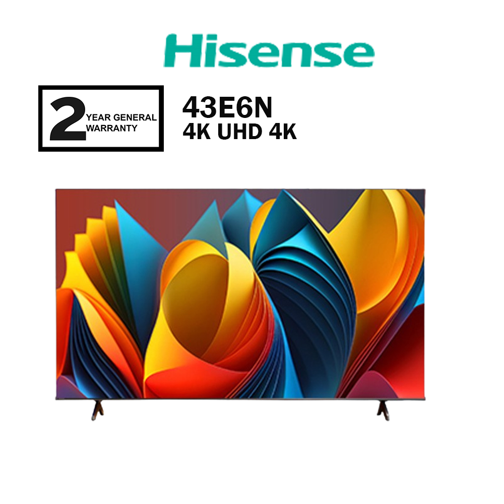 Hisense 43'' / 50'' / 55''/ 65'' / 75'' E6N UHD 4K Dolby Smart TV 43E6N ...