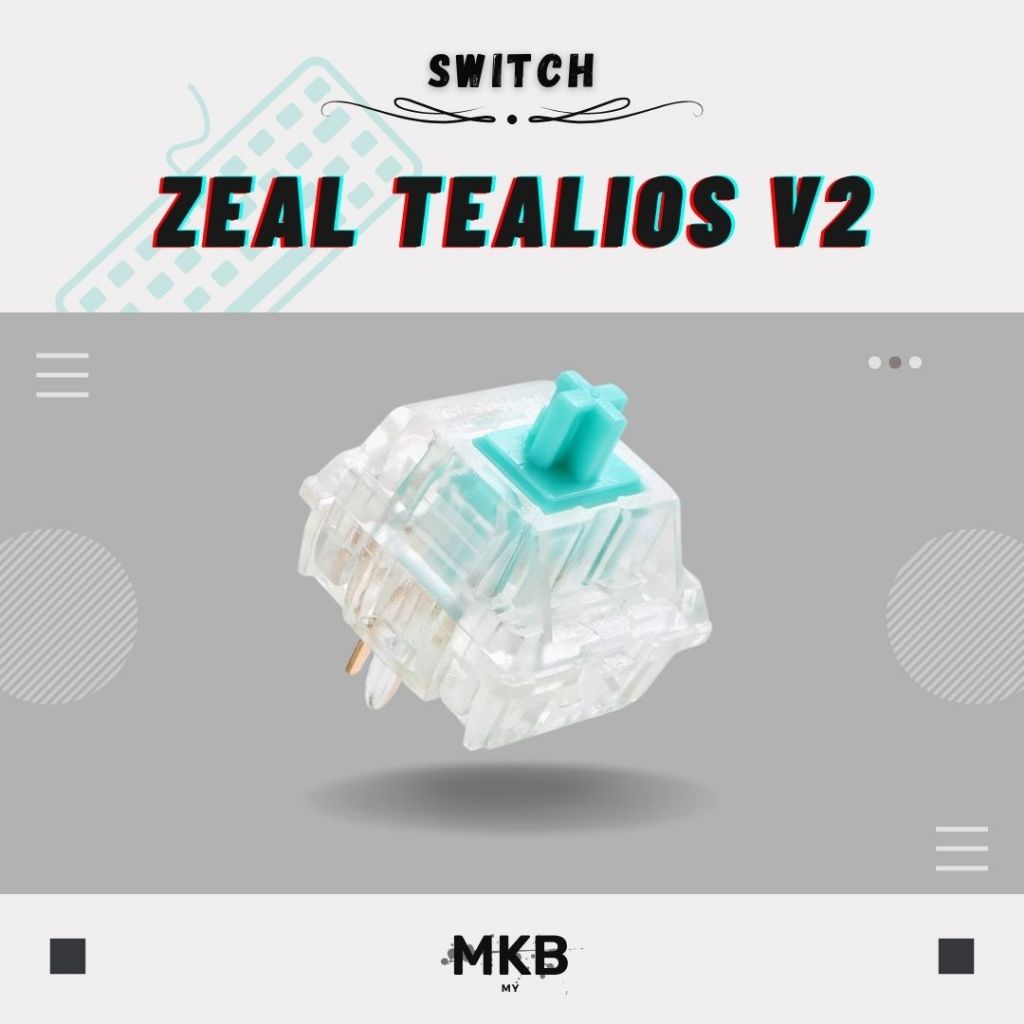 Gateron x Zealpc Tealios Tealio V2 Linear Switch For Mechanical ...