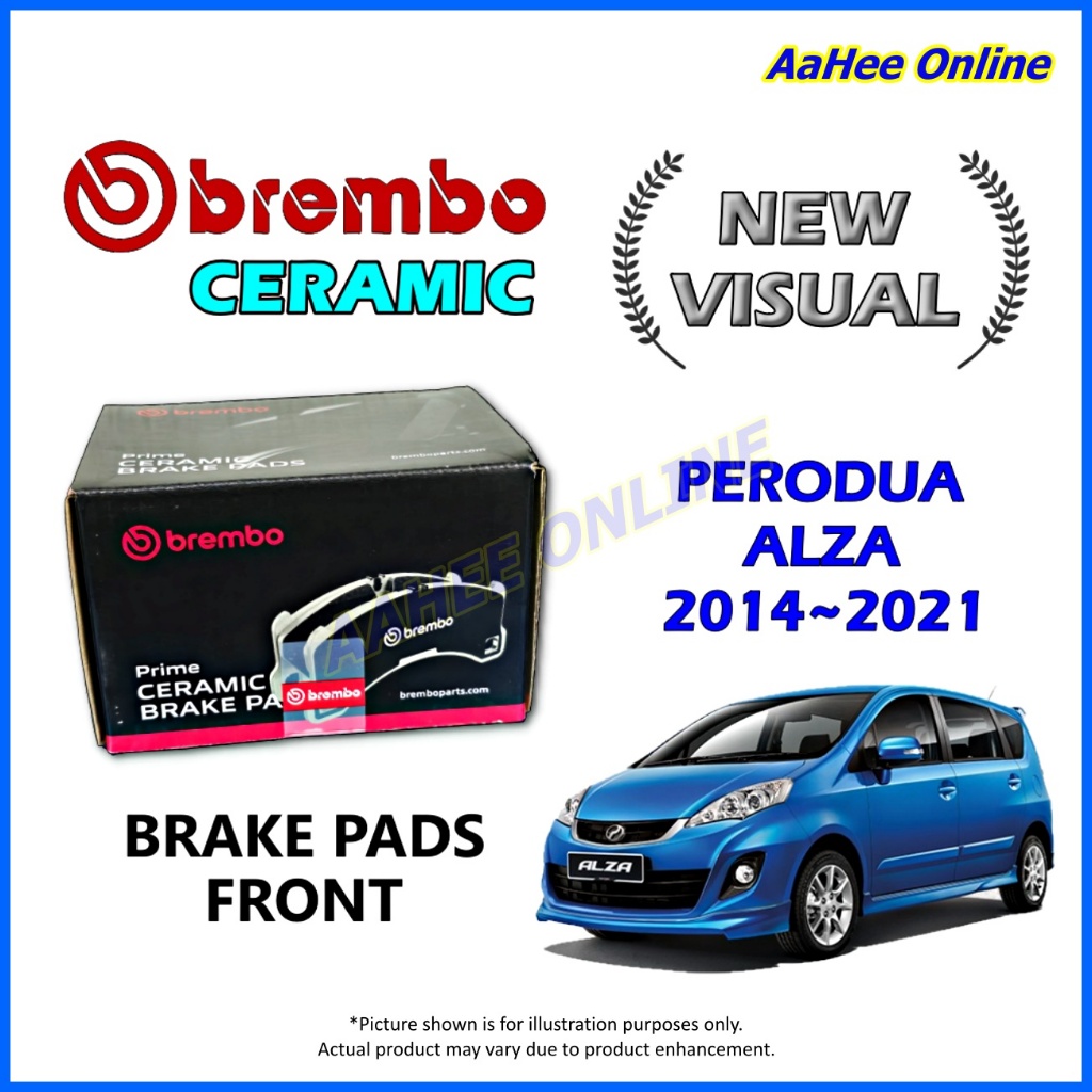 Brake Pad Front ALZA 2014~21 Facelift Original BREMBO Prime Ceramic NAO ...