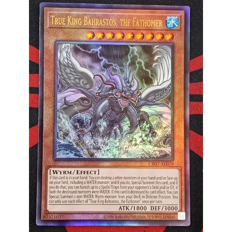 YUGIOH KONAMI CR07-AE079 True King Bahrastos, the Fathomer (UTR) | Shopee Malaysia