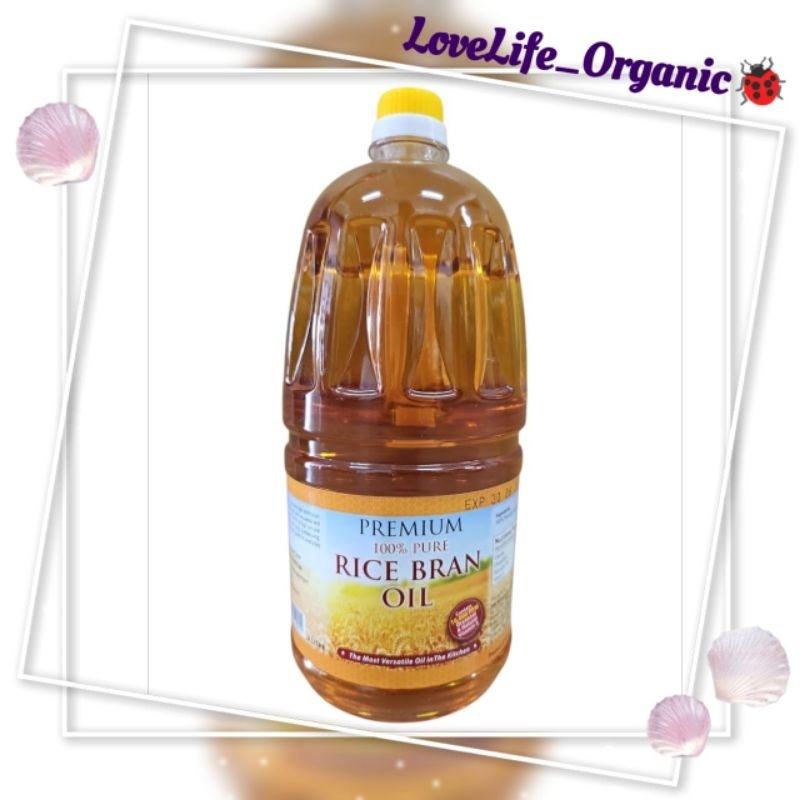 HK Natural PREMIUM 100% PURE RICE BRAN OIL 2L EXP:8/2026 | Shopee Malaysia