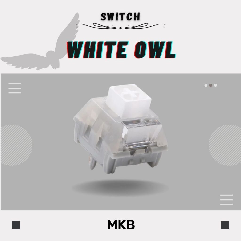 Kailh White Owl Box White Clicky Switch For Mechanical Keyboards ...