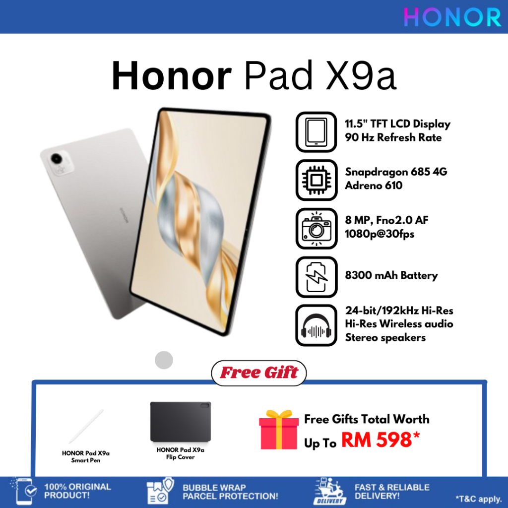 [New Arrival] HONOR Pad X9a WIFI/ LTE Tablet | Shopee Malaysia