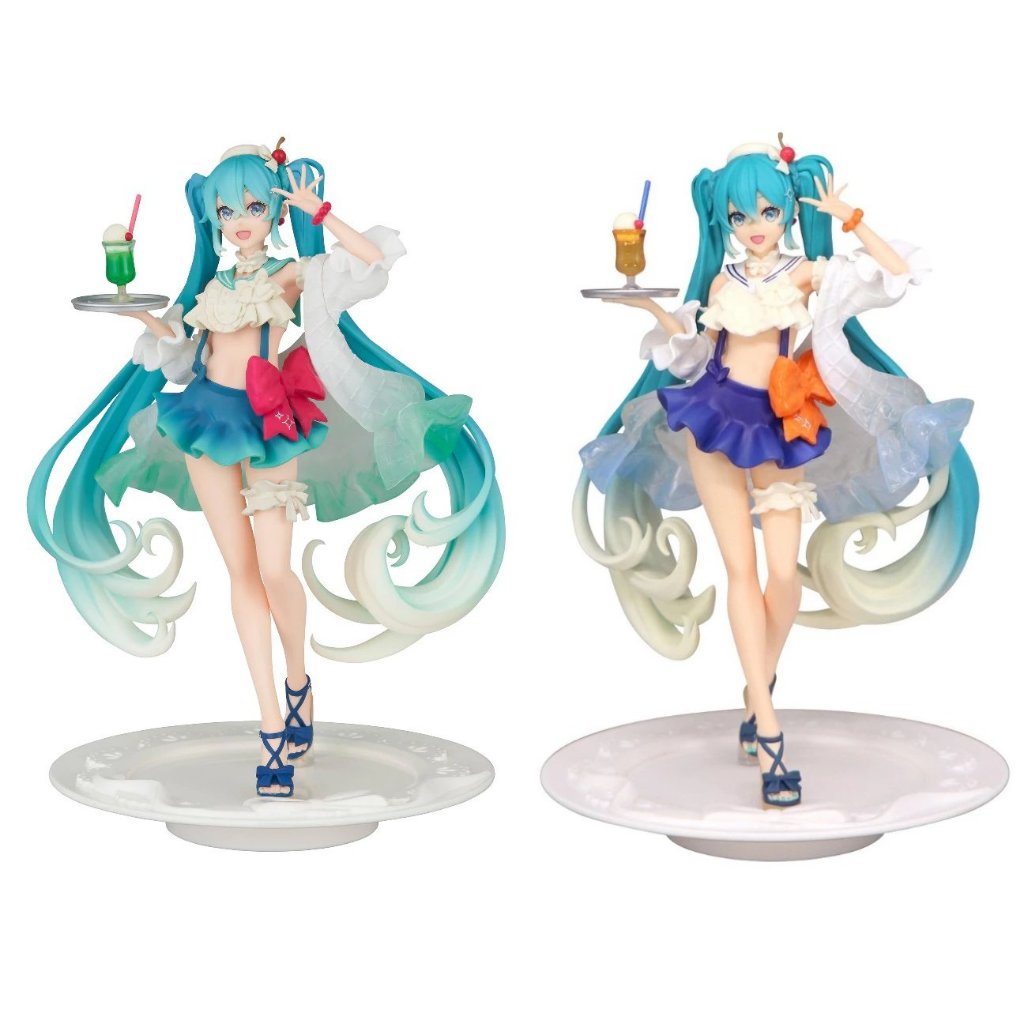 READY STOCK Furyu Vocaloid Exceed Creative Sweet Sweets Hatsune Miku Melon Soda Float Tropical ...