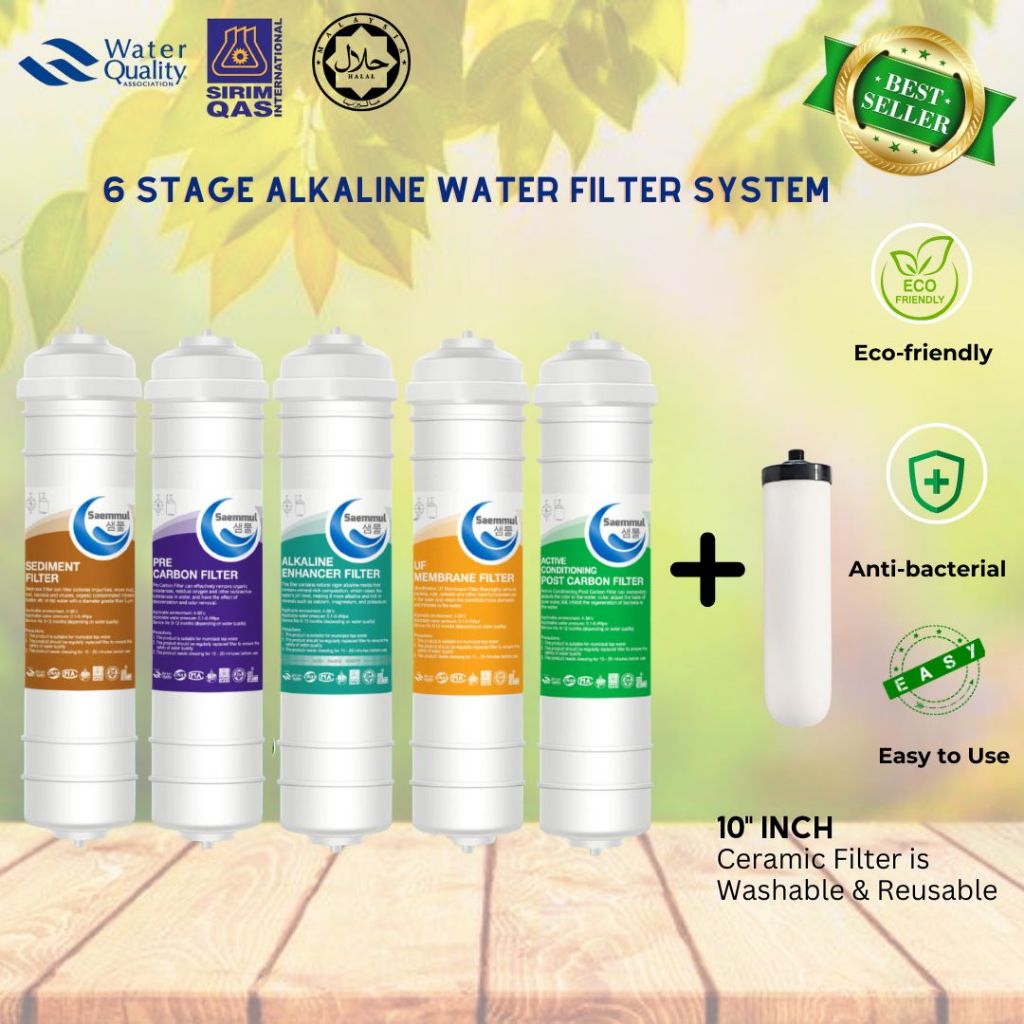 KOREAN SAEMMUL 6 STAGE ALKALINE WATER FILTER SYSTEM - REPLACEMENT ...