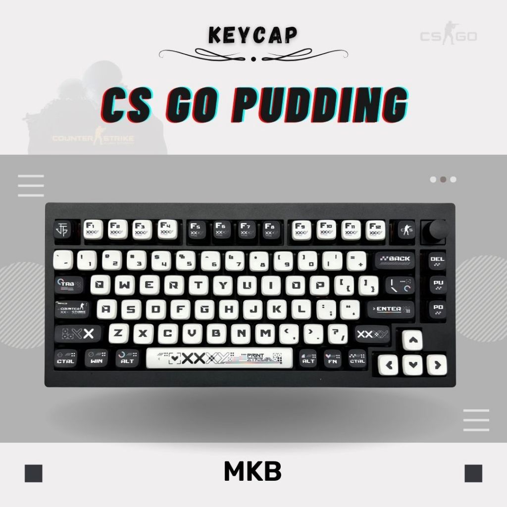 MKB Counter Strike CS GO Printstream Pudding PC + PBT Dye Sub OEM ...