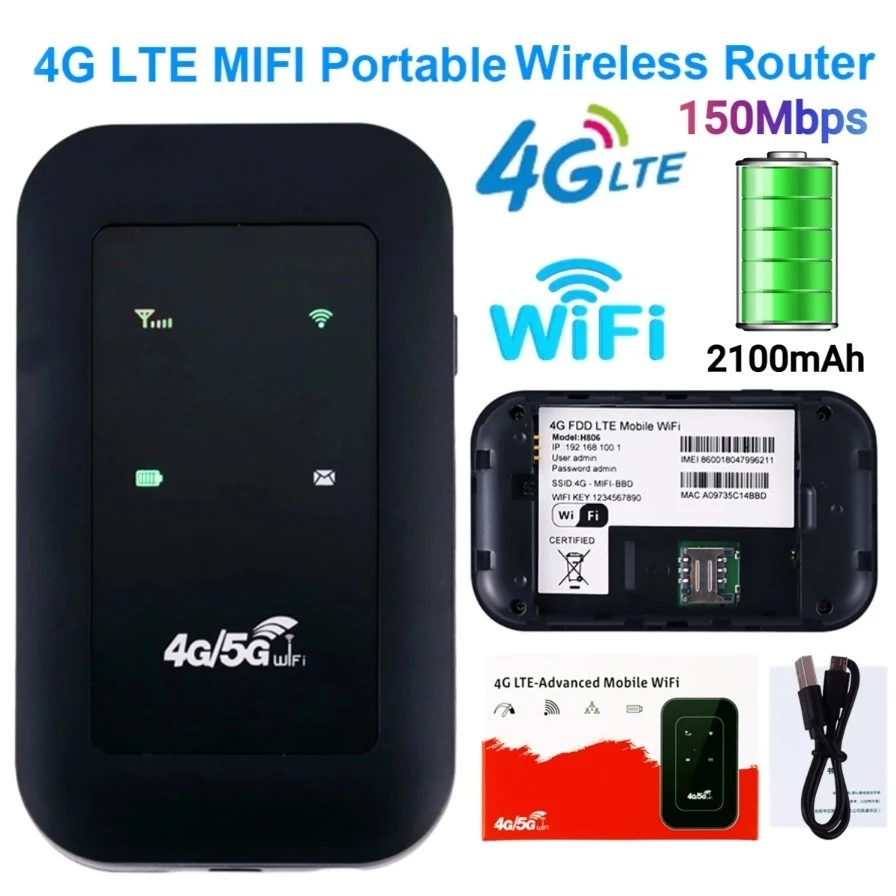 ATLAS Pocket WiFi 4G LTE Modem Cepat 800Mbps Sokong Peranti Bateri ...
