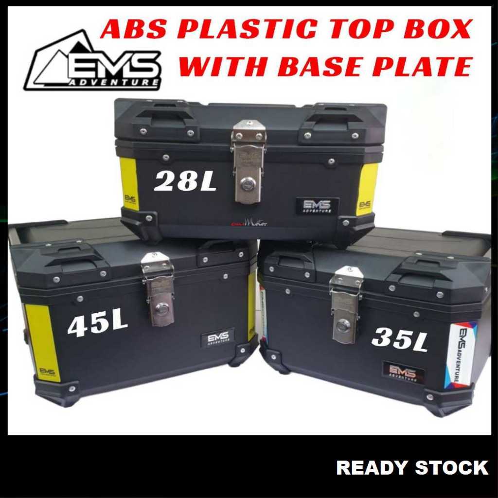 EMS Adventure TOP BOX 28L 35L 45L ABS (Same Aluminium Design ...
