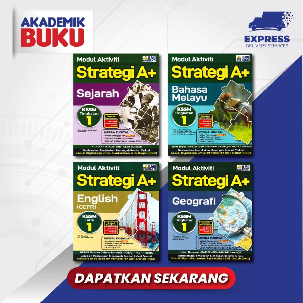 Akademik Buku PIB Modul Aktiviti Strategi A+ KSSM Tingkatan 1 2025 ...