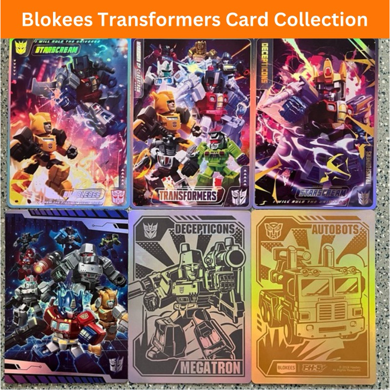Blokees Transformers Card Collection Figures Defender Edition Cards ...