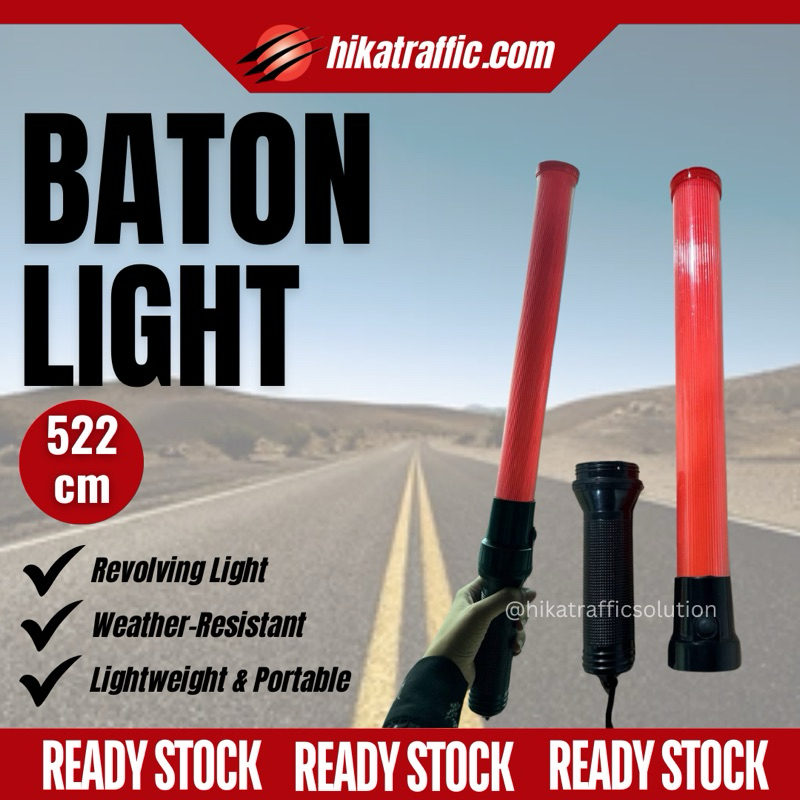 HIKA Traffic Safety Baton Light (LED) I Lampu Baton Keselamatan I Traffic Signal Road Warning ...