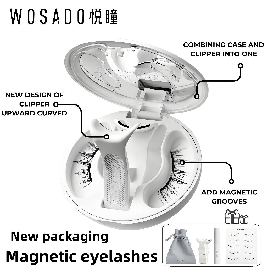 WOSADO Magnetic Eyelash，False Eyelashes Glue Free Eyelash Extension ...