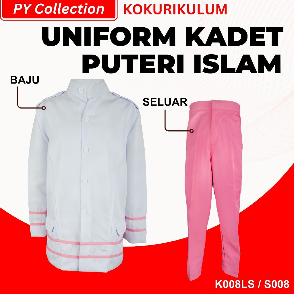 UNIFORM KADET PUTERI ISLAM / SELUAR KADET PUTERI ISLAM ( LENGAN PANJANG ...