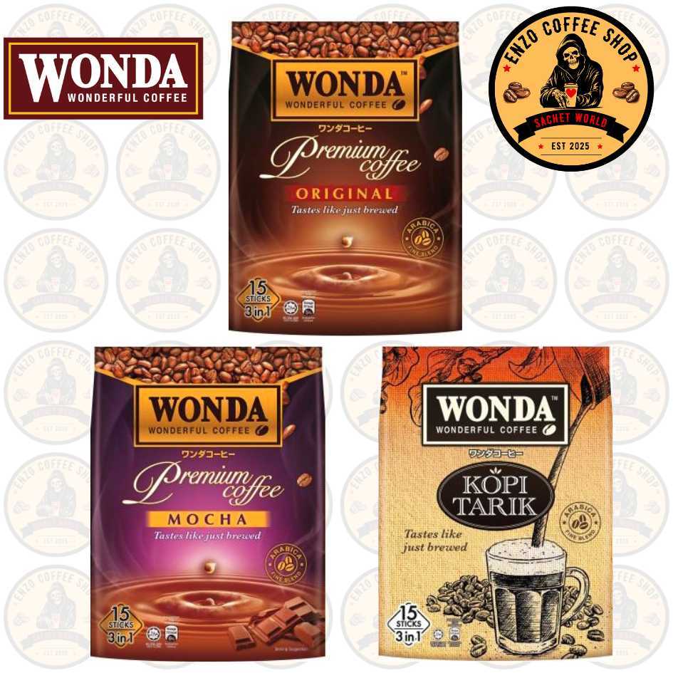 WONDA WONDERFUL COFFEE ORIGINAL PREMIUM WONDA MOCHA KOPI TARIK 3 IN 1 ...