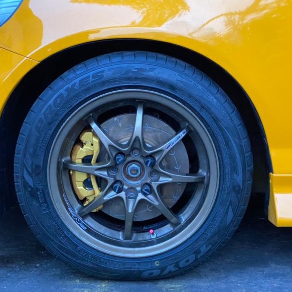 [ FRONT ONLY ] BRAKEDISC TWINPOT HONDA JAZZ GE RIM 15 PCD 4X100 PNP ...