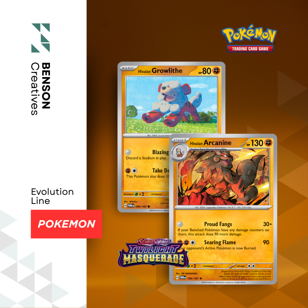 Hisuian Growlithe, Hisuian Arcanine (Evolution Line) [Twilight ...