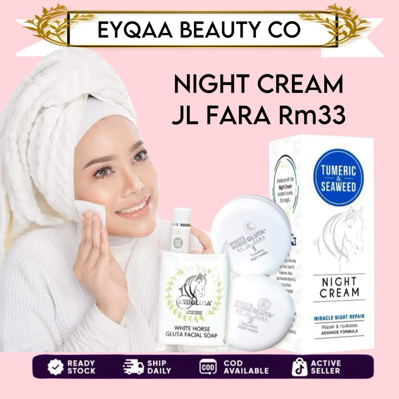 [ORIGINAL HQ] NIGHTCREAM JL FARA 3 DALAM 1 ( SABUN + NIGHTCREAM 2PCS ...