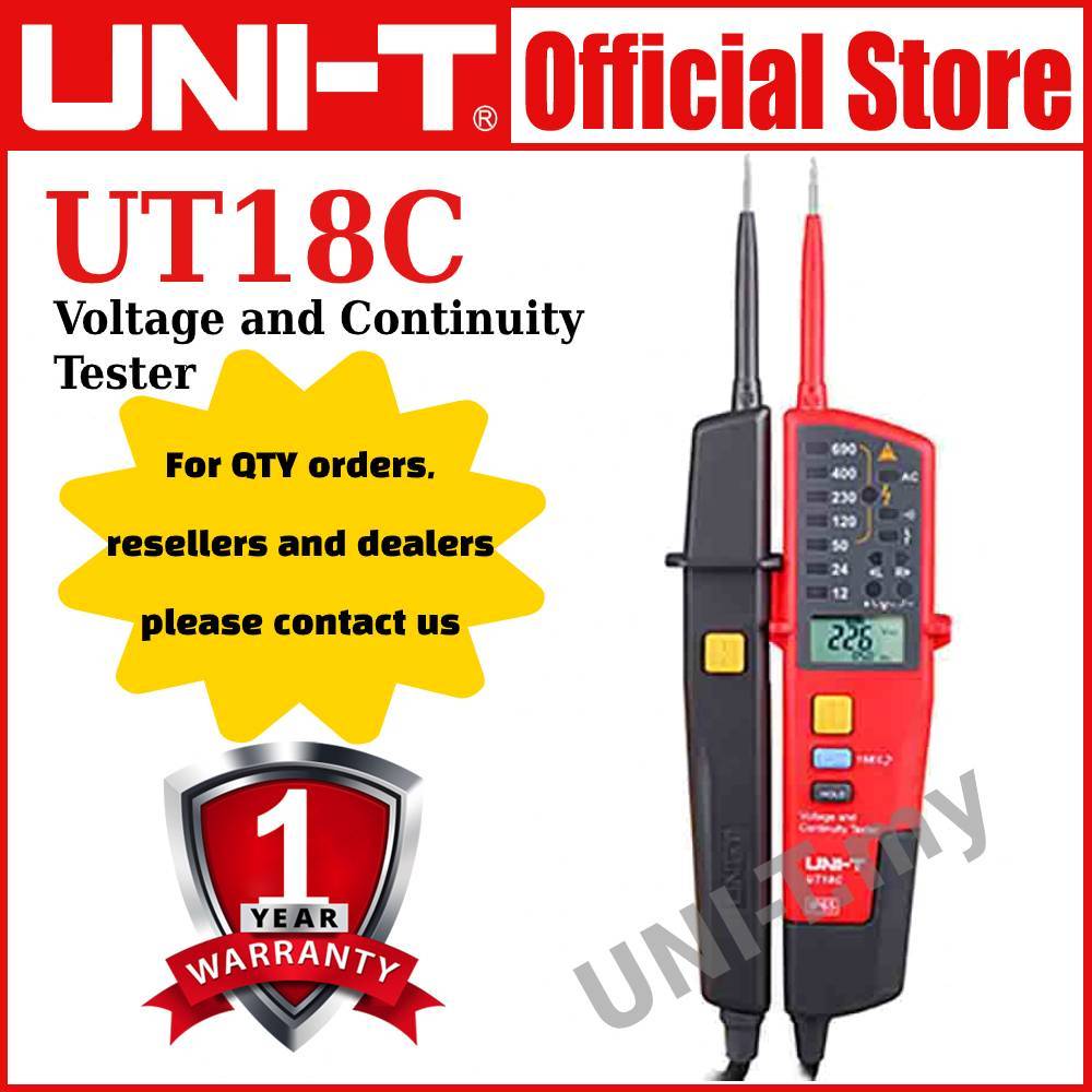 UNI-T UT18C UT18D UT18E Voltage and Continuity Tester (RCD Test ...
