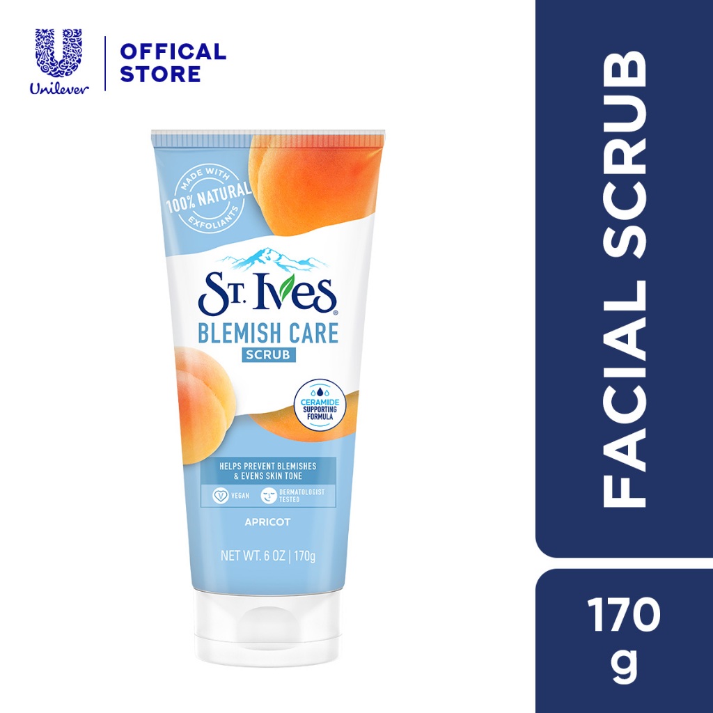 St. Ives Blemish Care Apricot Scrub For Reduce Breakouts & Prevent Acne ...