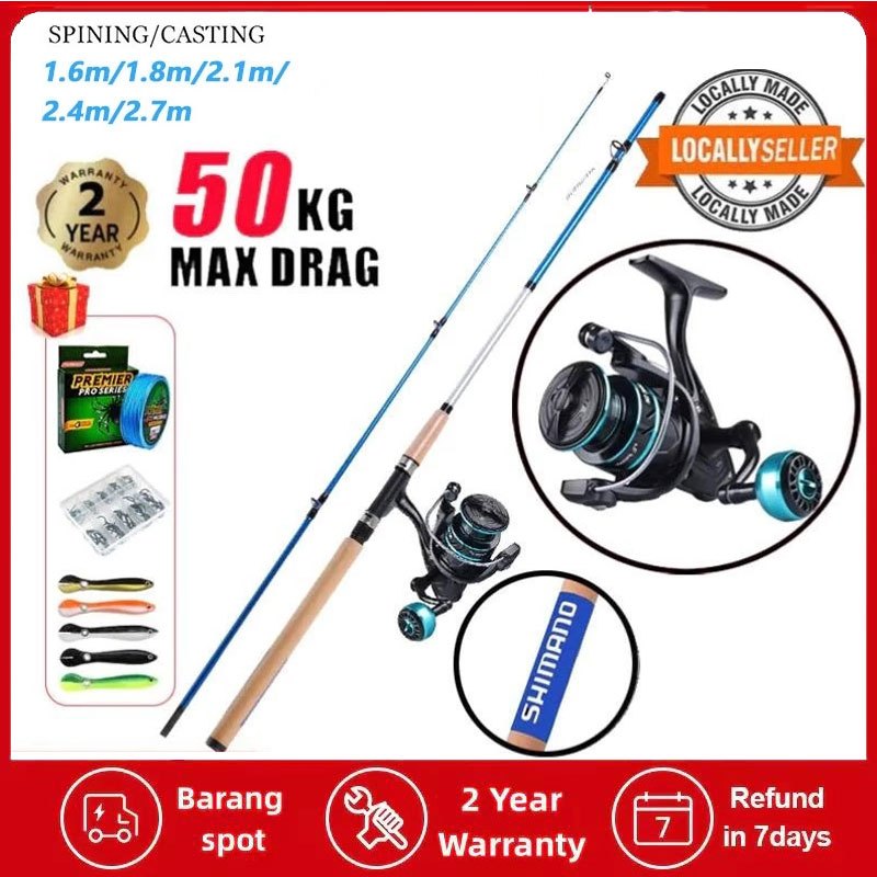 Fishing Rod Set Barang Mancing Set Fishing Combo Set Joran Pancing Set ...