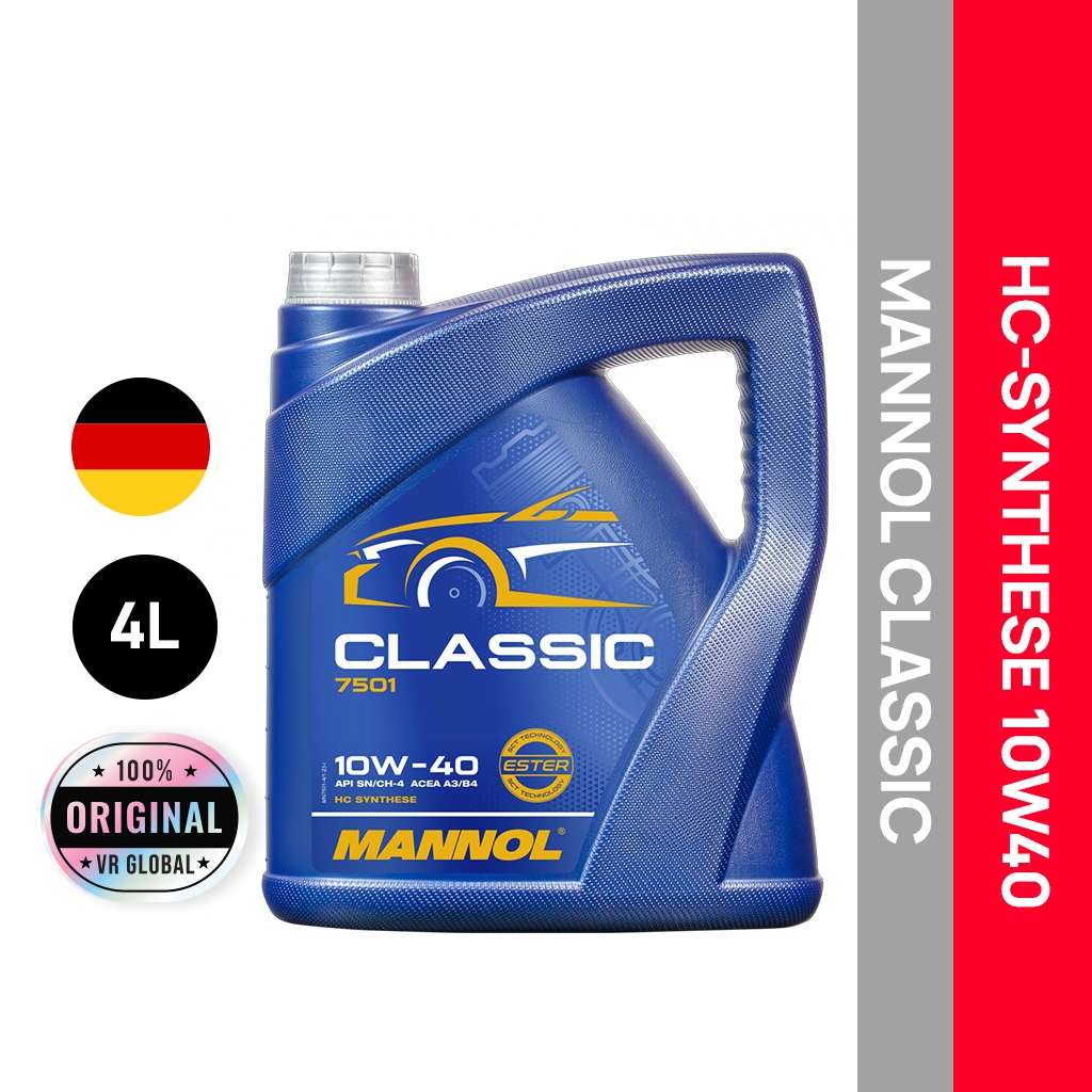 MANNOL CLASSIC 10W40 (7501) HC-SYNTHESE / MOLIBDEN 10W40 (7505) SEMI ...
