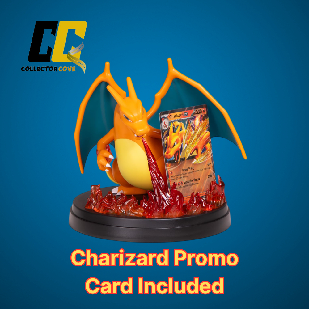 Pokemon Charizard Premium Figure with Charizard ex SVP161 Promo Trading ...