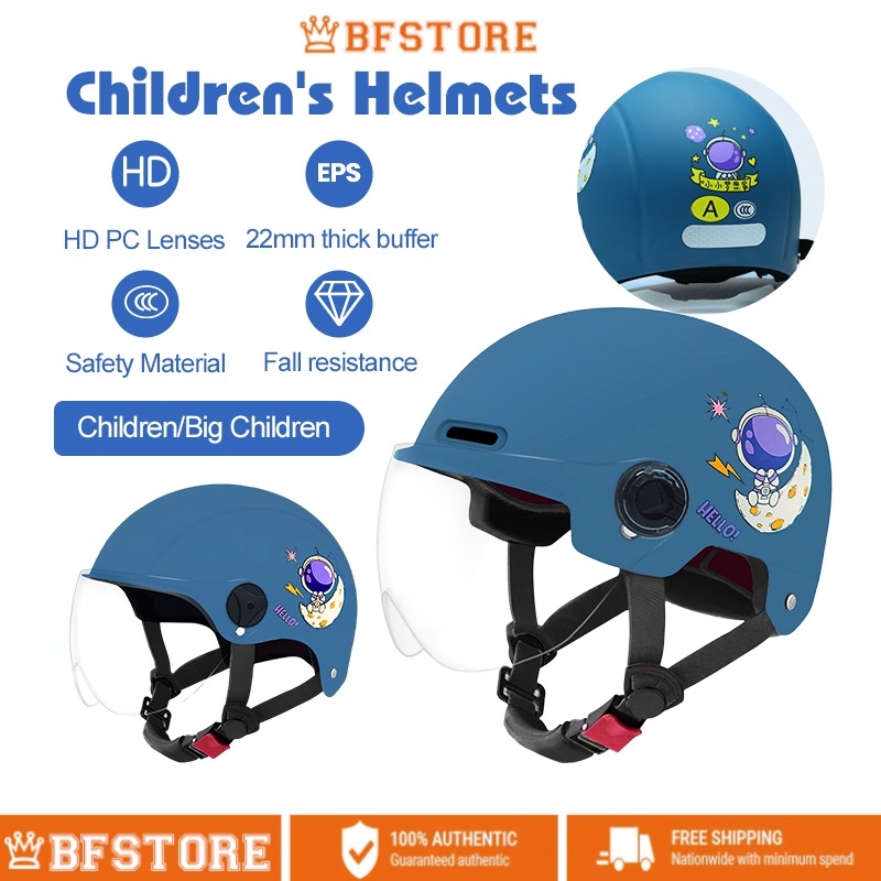 Kids Helmet Motorcycle Safety Helmet Budak Motor Helmet Scooter Full ...