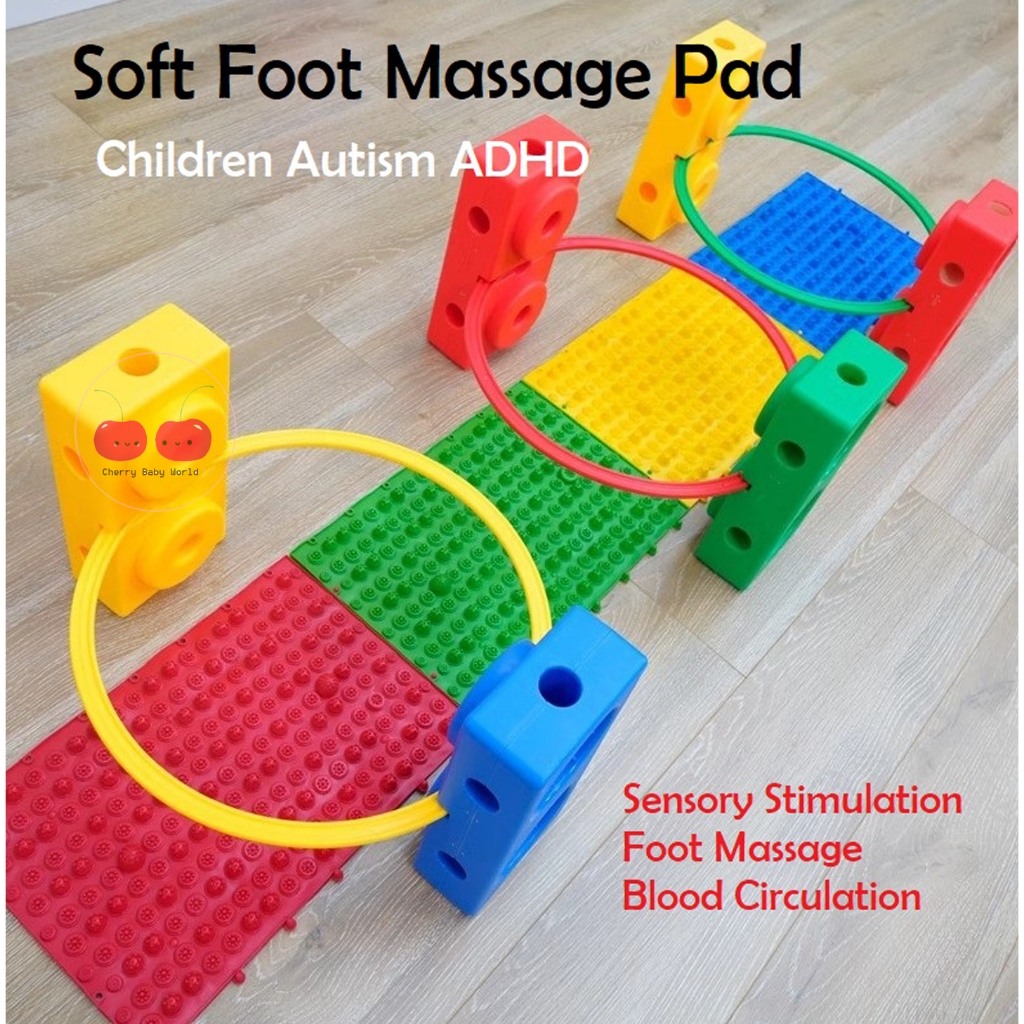 ADHD Autism Children Sensory Stimulation Soft Foot Massage Pad Blood ...