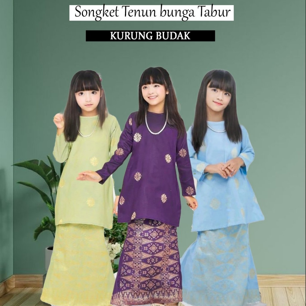 BAJU KURUNG BUDAK | BAJU RAYA 2024 VIRAL | SONGKET TENUN ASLI | 22 ...