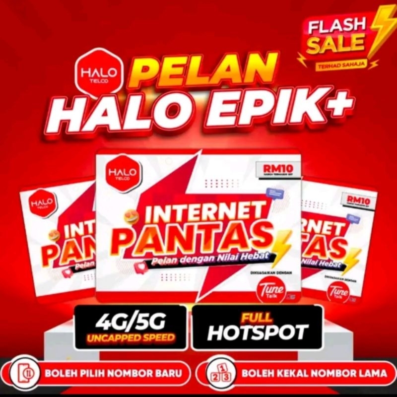 SIMKAD HALO TELCO PREPAID | HALO EPIK 4G 5G FULL HOTSPOT UNCAPPED ...