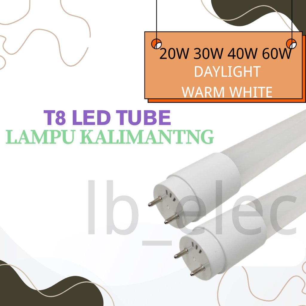 4FT/ 30W / 40W /60W T8 LED Tube Lampu Kalimantang Rumah LED Lampu Panjang Tube Lampu LED Lampu ...