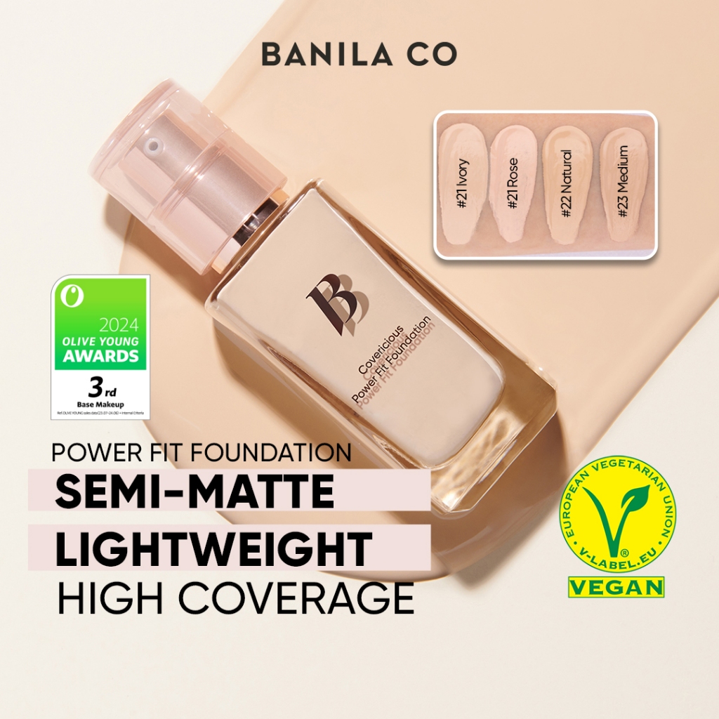 BANILA CO Official Covericious Power Fit Foundation SPF45 PA++ 30ml ...