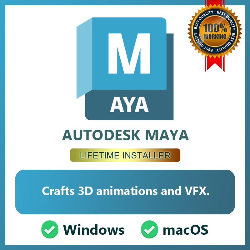MAYA+VRAY Updated 2025/2024 For Windows/Mac + Installation Video Guide | Shopee Malaysia