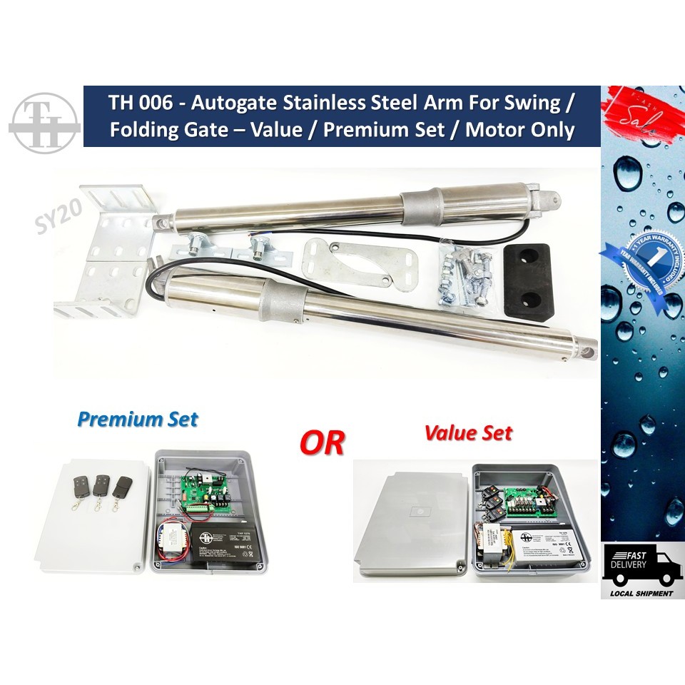 TH 006 Autogate Stainless Steel Arm For Swing / Folding Gate - Premium ...