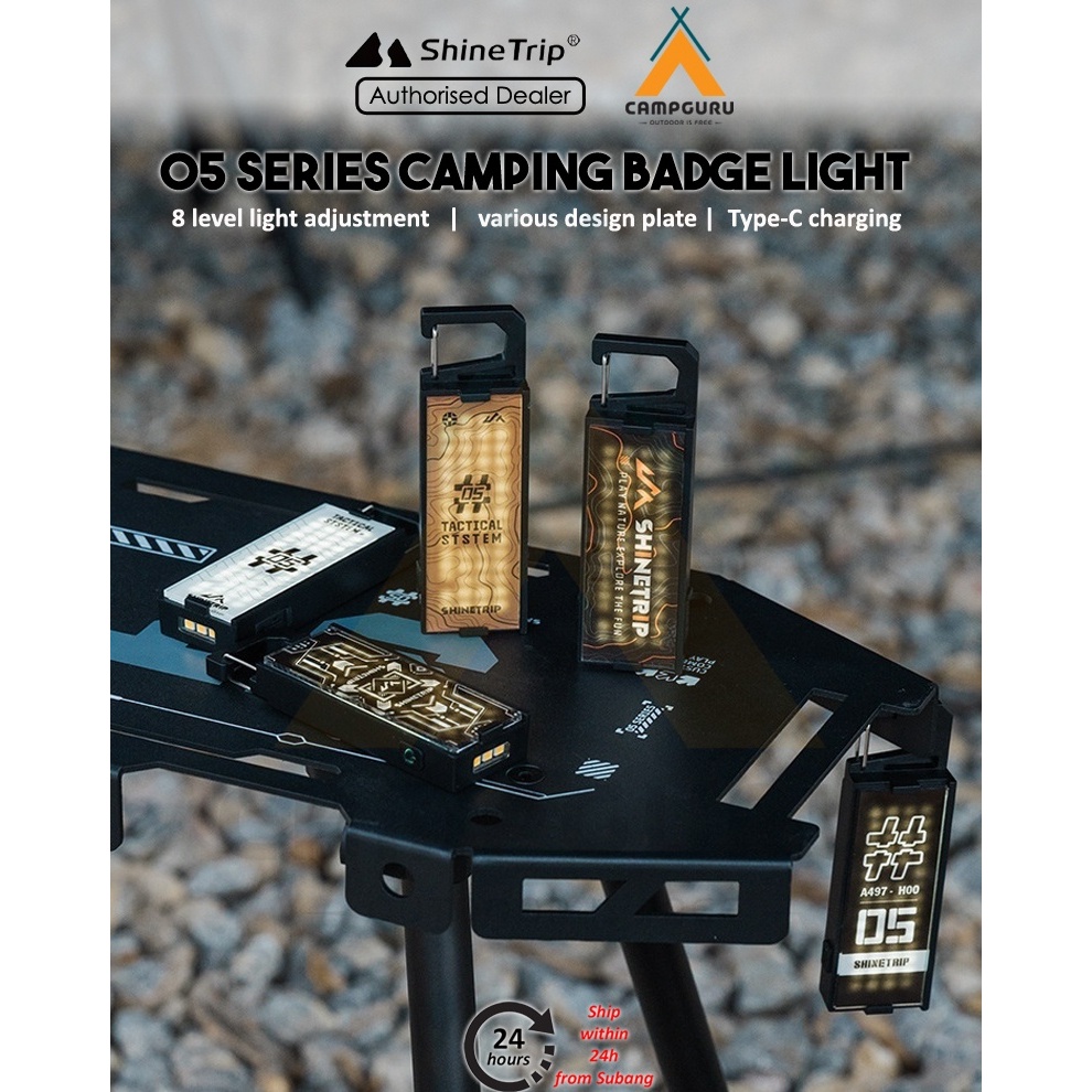 ShineTrip 05 Series Tactical Buckle Badge Light LED Torch Camping ...
