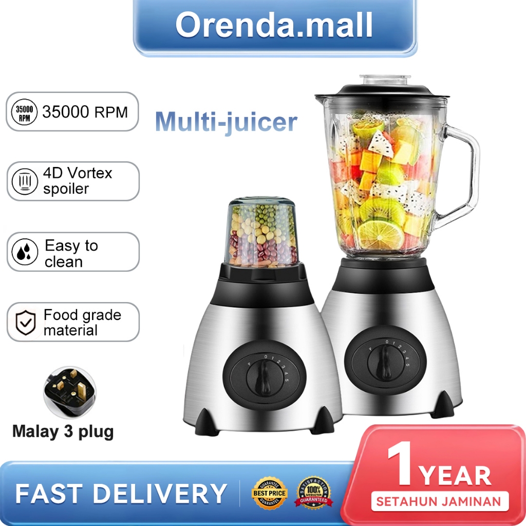 Blender Large Capacity Blender Heavy Duty Multi-Functional Juicer ...