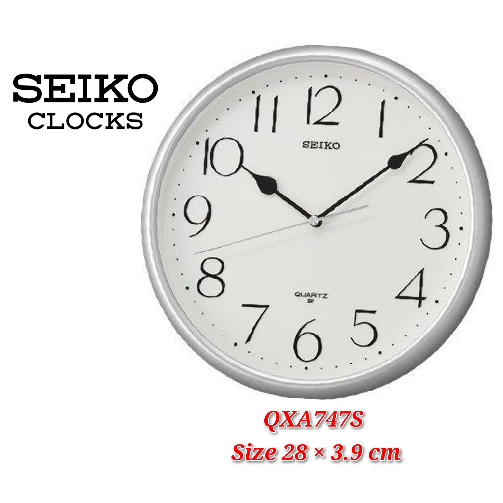 SEIKO Quartz Analogue Wall Clock QXA747S . | Shopee Malaysia