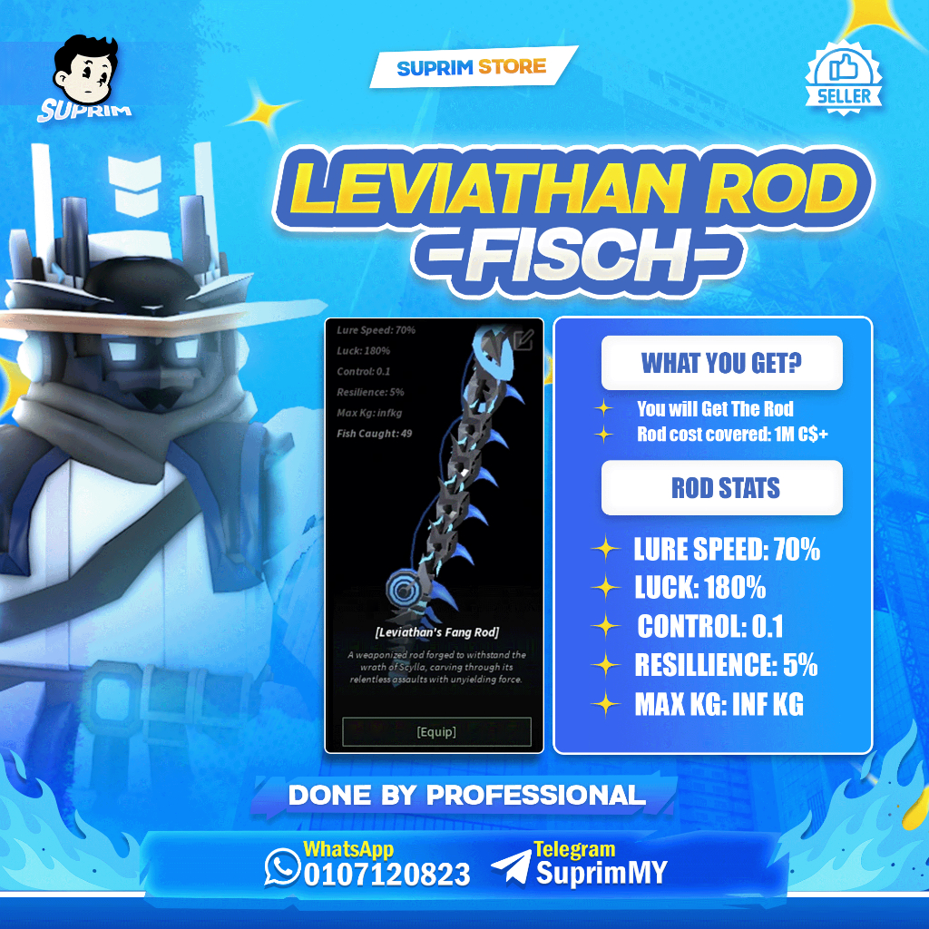 Fisch Pc Games Leviathan fang rod Services | Shopee Malaysia