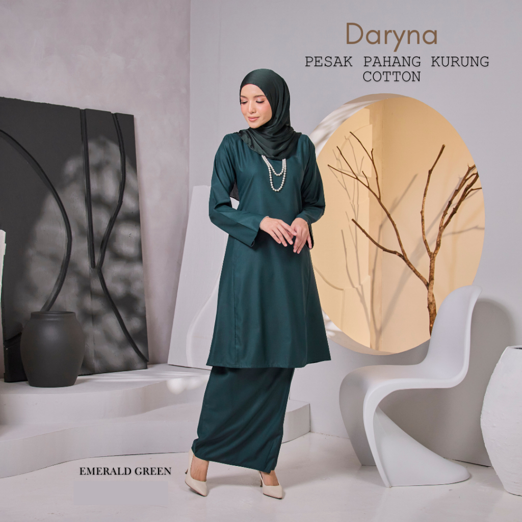 NEW 2025 DARYNA PESAK PAHANG KURUNG kain lepat premium cotton plain | Shopee Malaysia