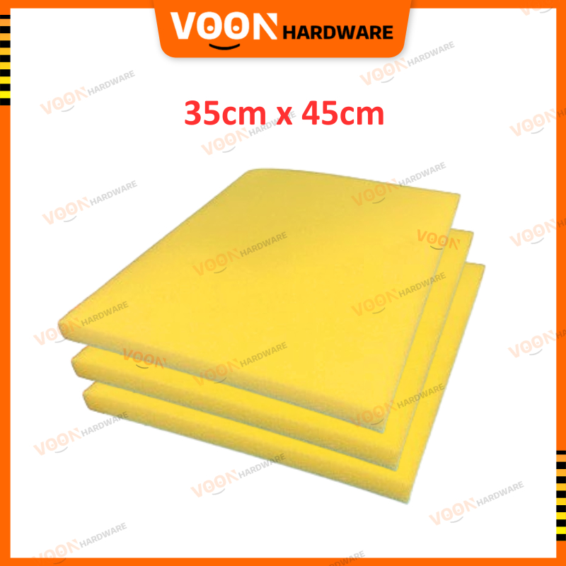 VOON 14” x 18” Big Yellow Sponge 35x45cm PU Foam Plaster Construction ...