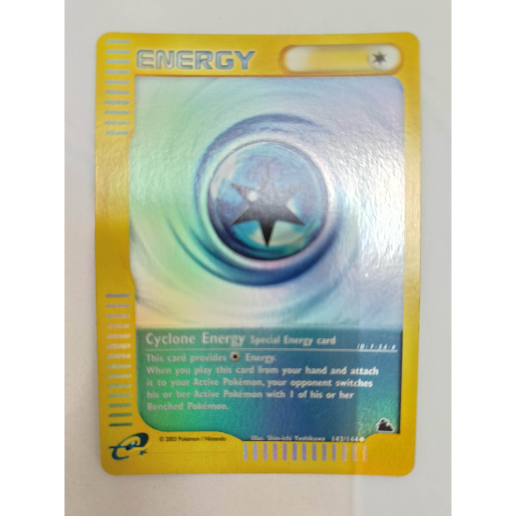 Pokemon Trading Card Game - Skyridge 143/144 Cyclone Energy Vintage ...
