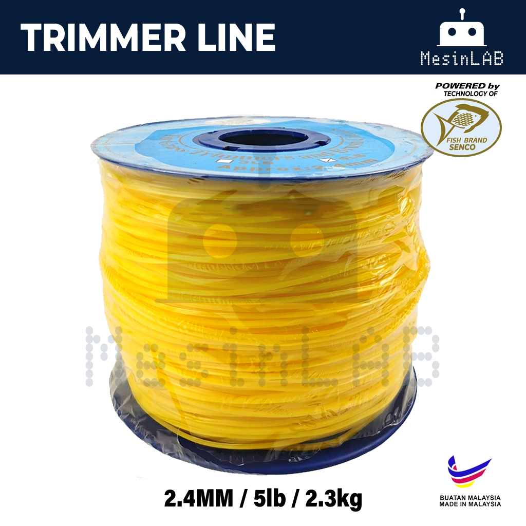 (MesinLAB) Nylon Grass Trimmer Line 5lb/2kg Tali Mesin Rumput BG328 ...