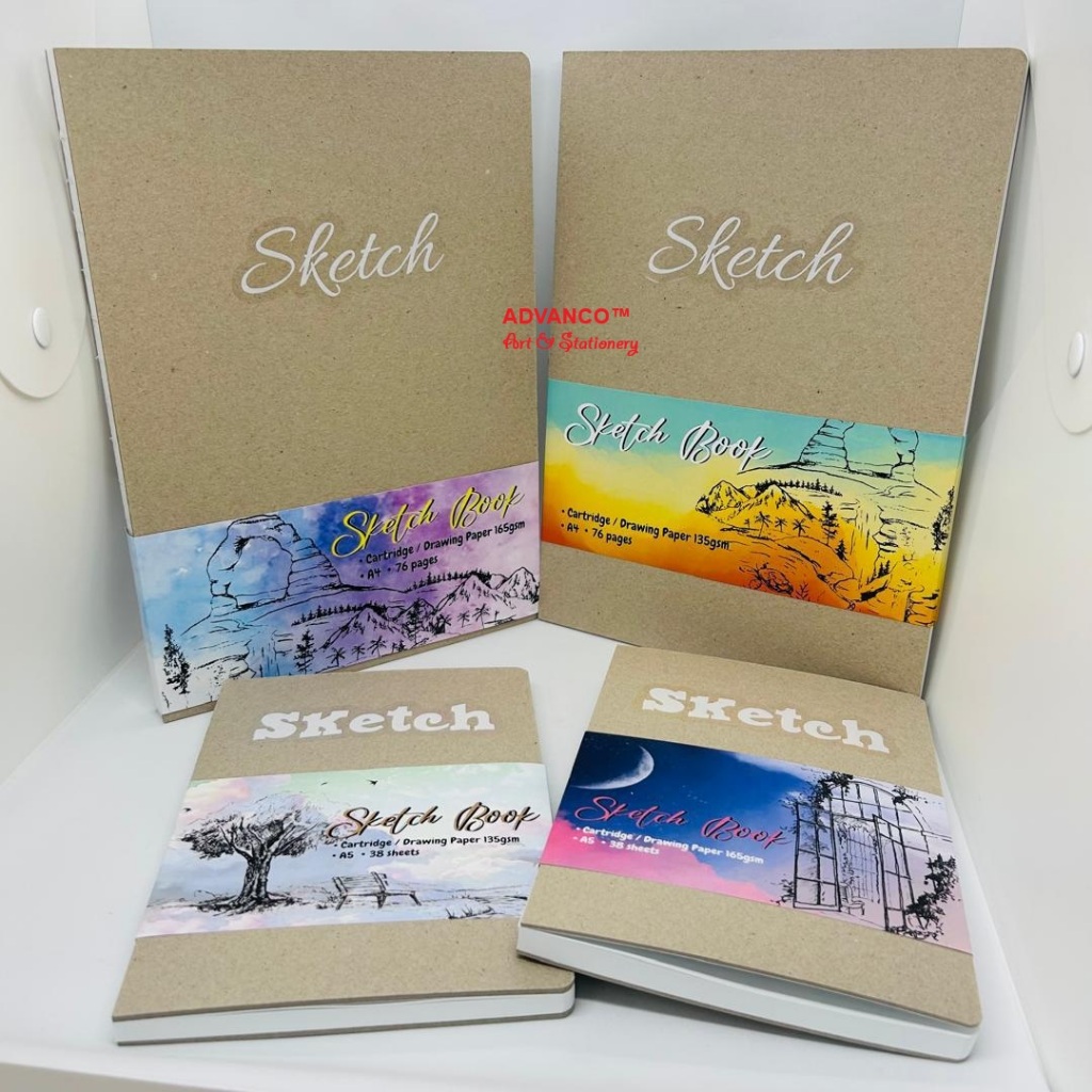 SKETCH BOOK | CARTRIDGE | DRAWING PAPER PAD A4 SIZE 76PAGES | A5 ...