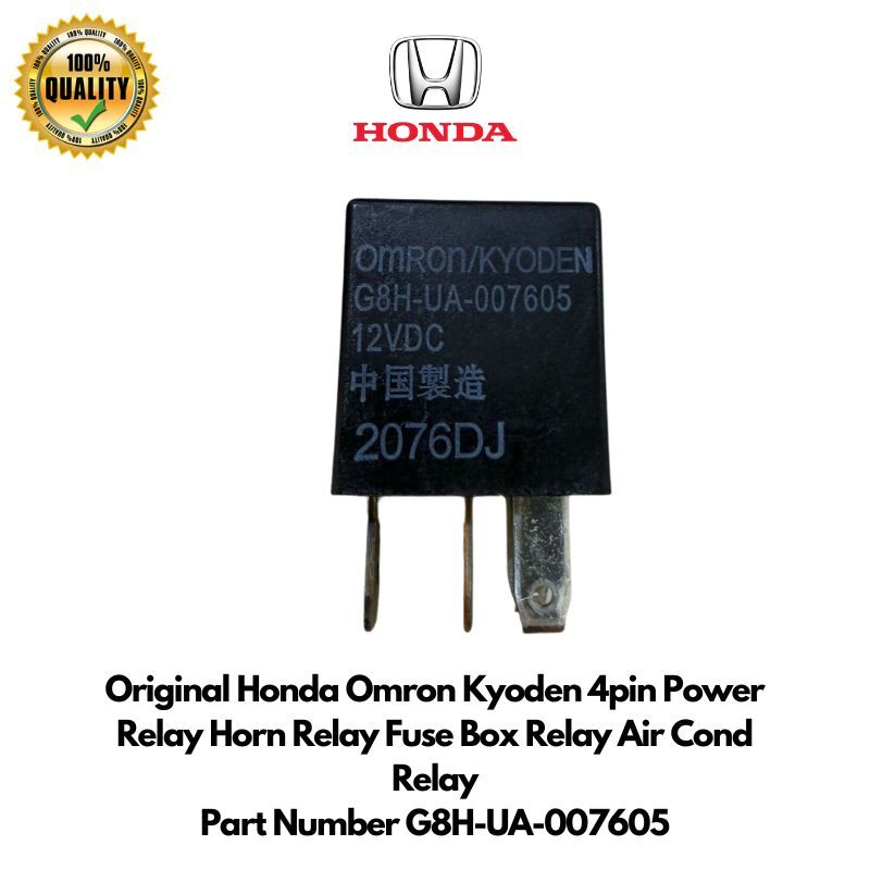 Original Honda Omron Kyoden 4pin Power Relay Horn Relay Fuse Box Relay ...