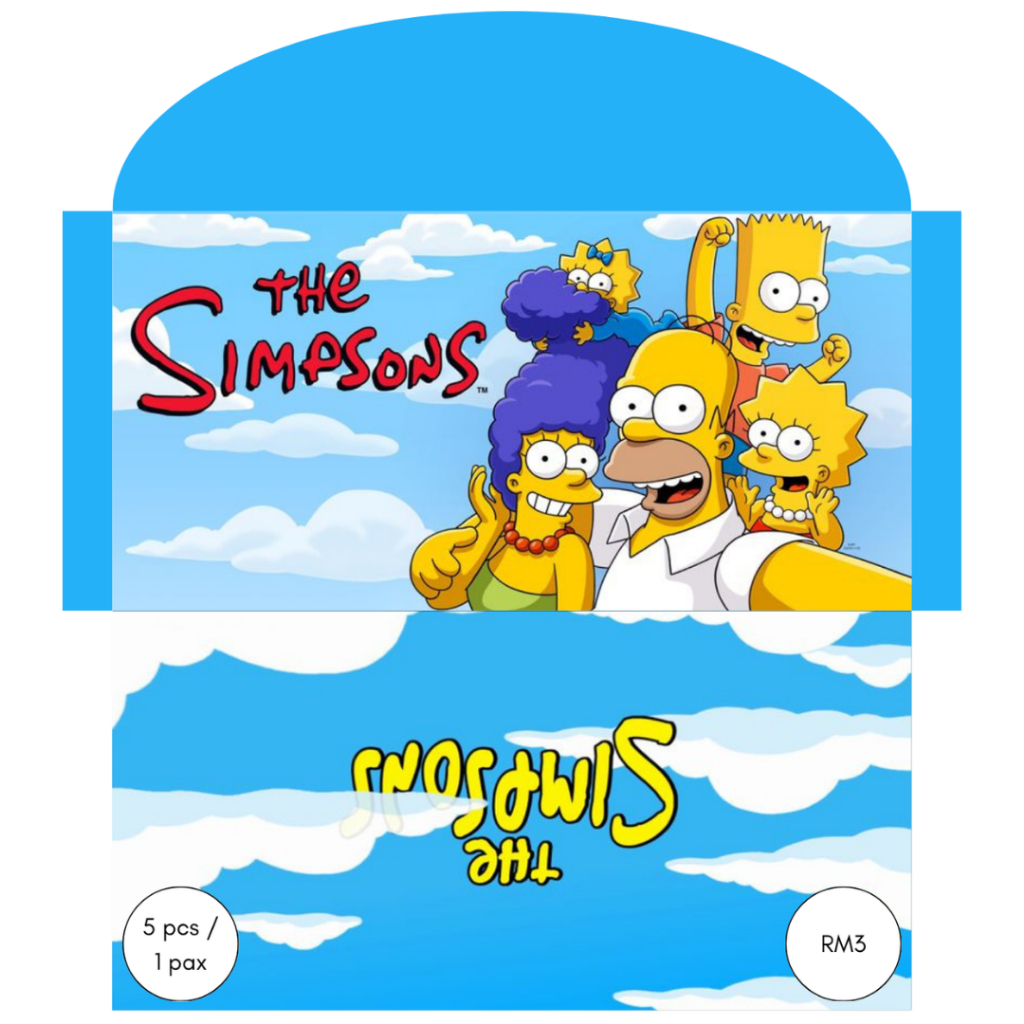 Sampul Raya / Angpao The Simpsons Horizontal Size | Shopee Malaysia