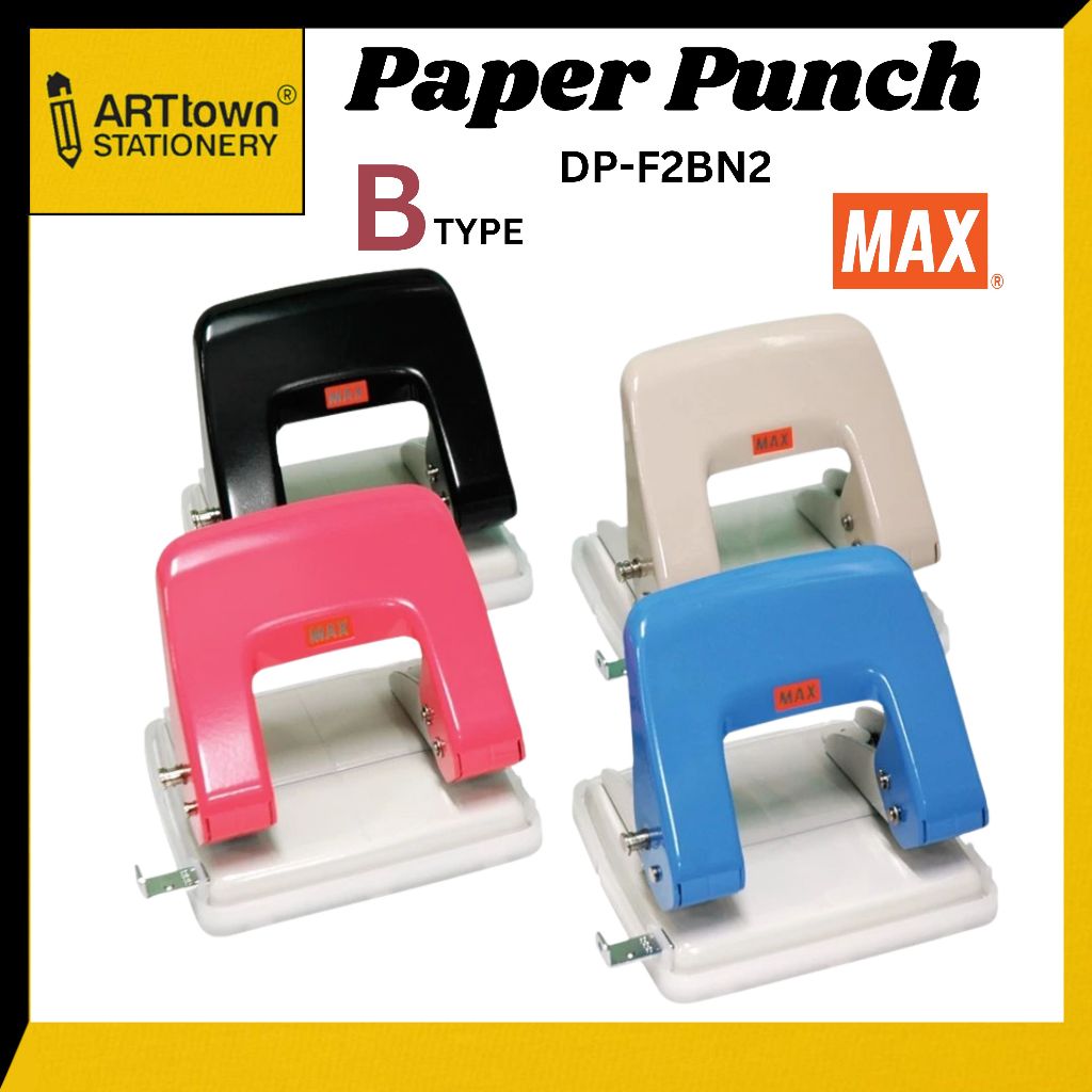 Max DP-F2BN2 Paper Puncher Two Holes Punch B Type / Penebuk Lubang ...