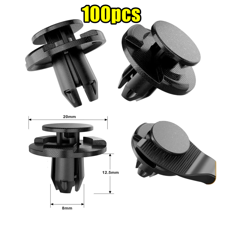 100pcs Car Clip Bumper Fastener Klip Kereta Almera Navara Livina Penel ...