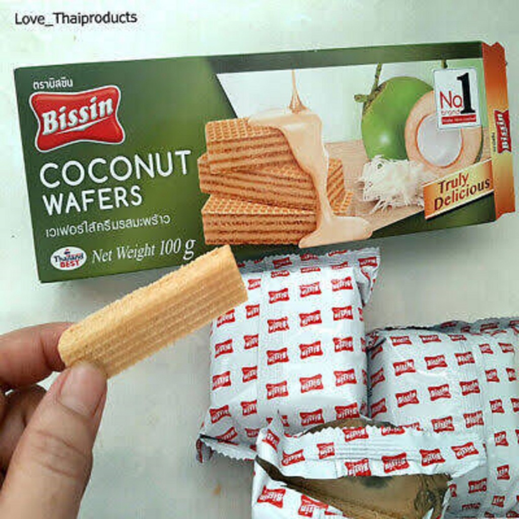 BISSIN COCONUT FLAVOUR WAFERS (必先椰子味威化饼) - 100g | Shopee Malaysia