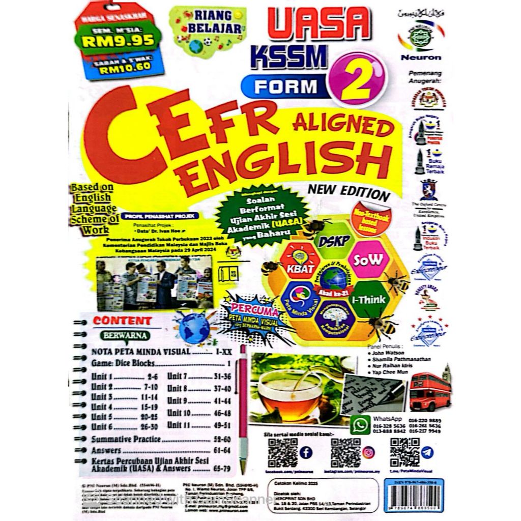 PNI Neuron New Edition! Riang Belajar KSSM CEFR Aligned English Form 2 ...